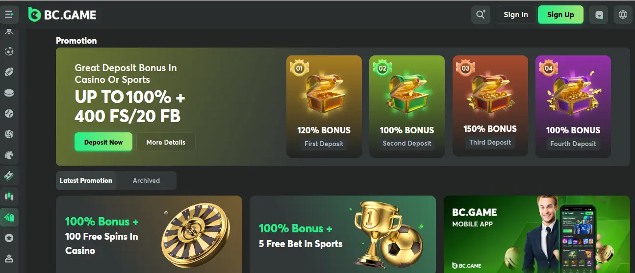 BC.Game Casino Review 2026: Bonuses, Features & More